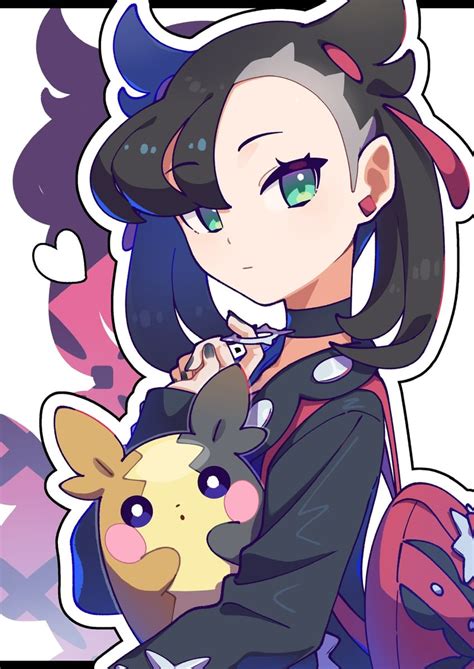 Marnie Morpeko And Morpeko Pokemon And More Drawn By Omochi Omotimotittona Danbooru
