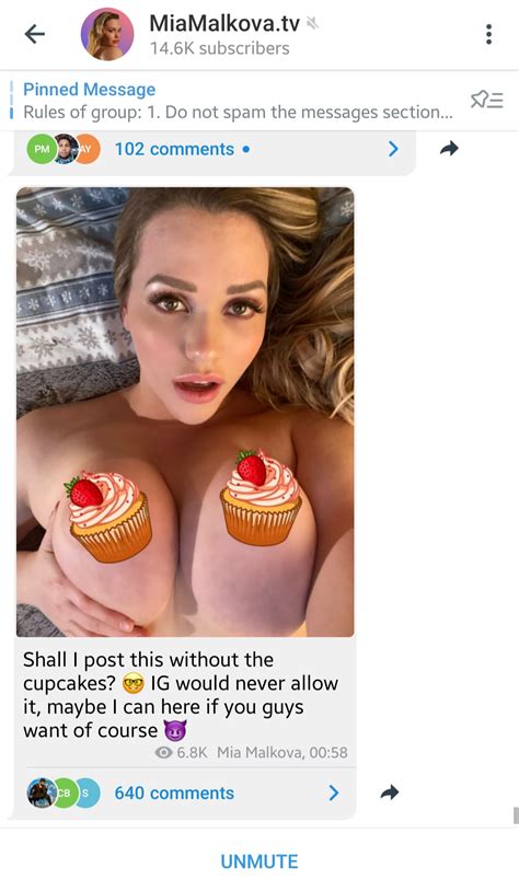 بانو میا مالکووا به تلگرام پیوست آیدی اضافه شد