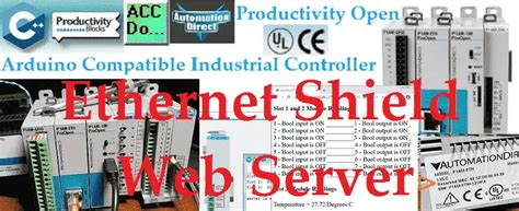 productivity open p1am arduino ethernet shield web server acc automation