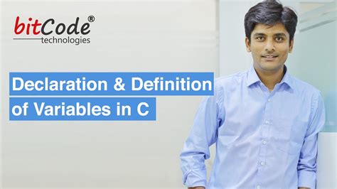 Difference Between Declaration And Definition Of Variables In C Youtube