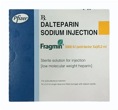 Fragmin 5000 Iu Injection At ₹ 520 Piece Dalteparin Sodium Injection In Pune Id 2853219801412
