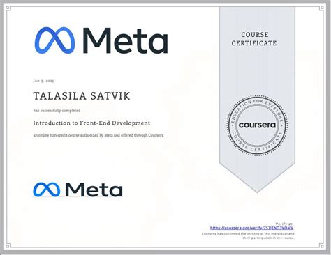 Metacertified Coursera Frontenddevelopment Webdevelopment Chetan Satvik
