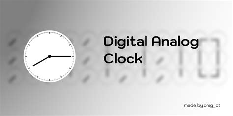 Github Rolanddaumdigital Analog Clock A Digital Clock Represented