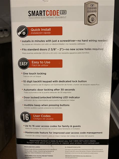 Kwikset Smartcode 913 Manual