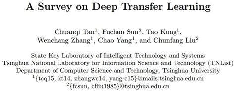 深度迁移学习综述：a Survey On Deep Transfer Learning Csdn博客