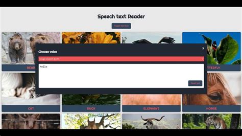 Speech Text Reader In Javascript With Source Code