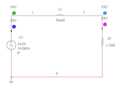 Rl Series Circuit Multisim Live