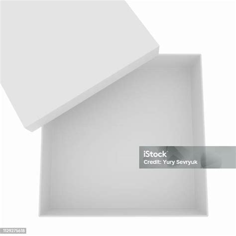 흰색 바탕에 빈 상자를 오픈입니다 고립 된 개체입니다 3d 렌더링입니다 0명에 대한 스톡 사진 및 기타 이미지 0명 공란 단일 객체 Istock