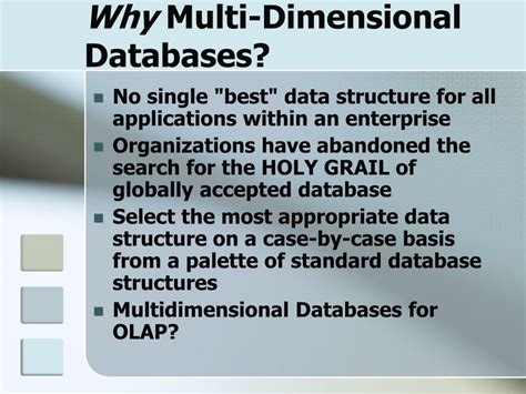 Ppt Multidimensional Databases Powerpoint Presentation Free Download Id4256193