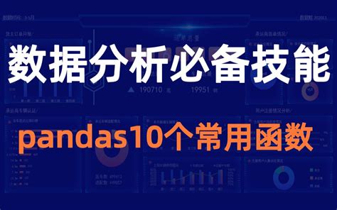 数据分析师必用的10个pandas函数，学完再也不怕数据处理了 哔哩哔哩 bilibili
