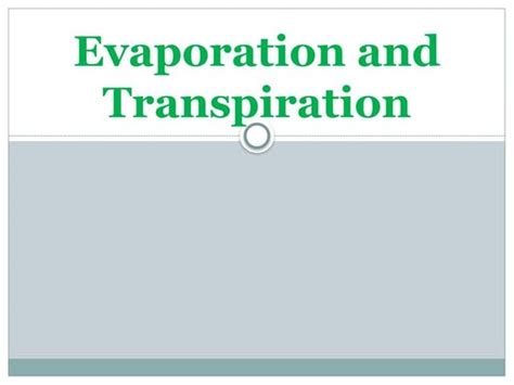 Estimation Of Evaporation By Using Ssvs Evaporation Pan” Method Pdf