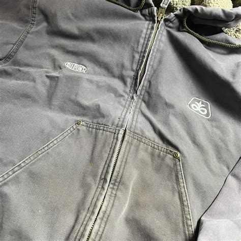 Vintage 90s Carhartt Style Berne Sherpa Lined Hooded Depop