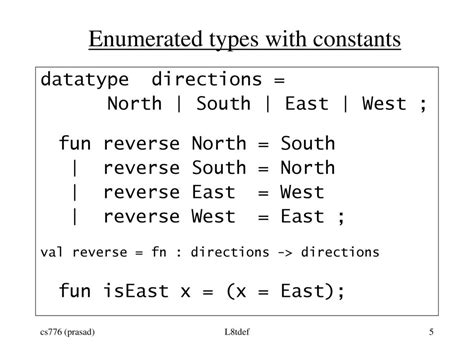 Type Definitions Cs776 Prasad L8tdef Ppt Download