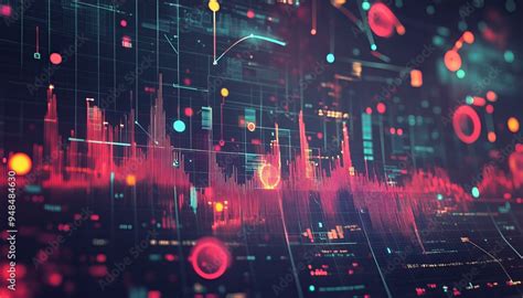 Business Data Graphs Visually Represent Various Metrics And Analytics