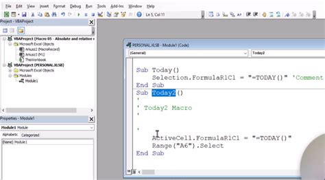 Excel Vba — How Absolute And Relative References In Macro Work