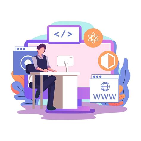 Web Development Flat Style Illustration Design 11880769 Vector Art At Vecteezy