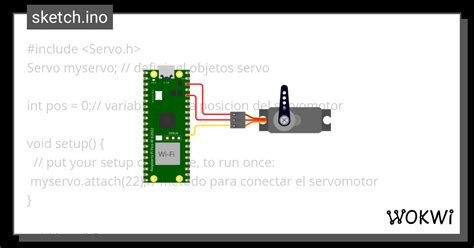 SERVO MARCO Wokwi ESP32 STM32 Arduino Simulator
