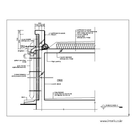 선홈통 드레인상세도 Library Magnicad Cad Block Free Download