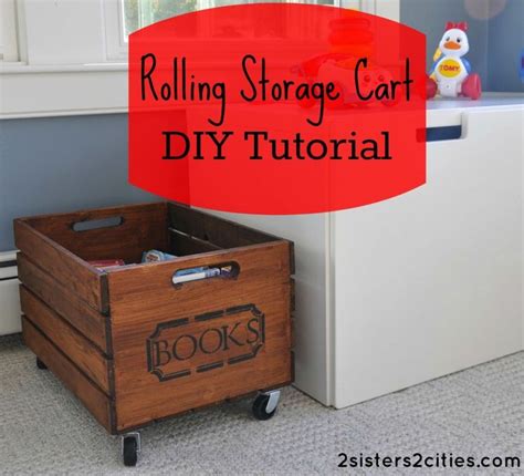 Rolling Storage Crate Diy Tutorial Crate Diy Crate Storage Rolling Storage