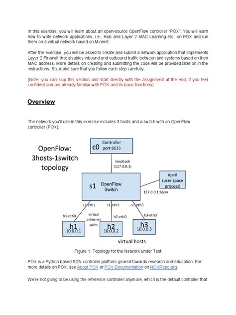 Pox Firewall Assignment Pdf Computer Network Network Switch