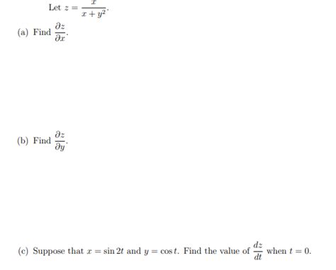 Solved Let Z X Y2x A Find Xz B Find Yz C Chegg Com