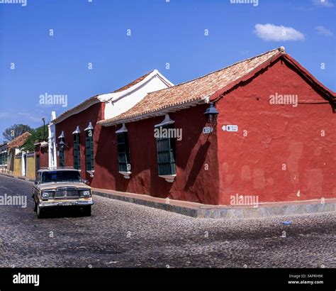 Venezuela State Of Falcon City Of Coro Colonial Architecture Stock
