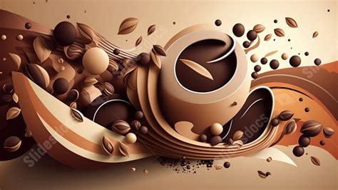 Cocoa Bean Brown Three Dimensional Powerpoint Background For Free Download Slidesdocs