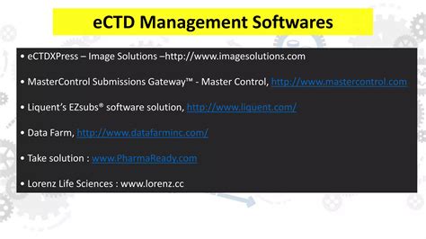 Ctd And Ectd Common Technical Document Pptx