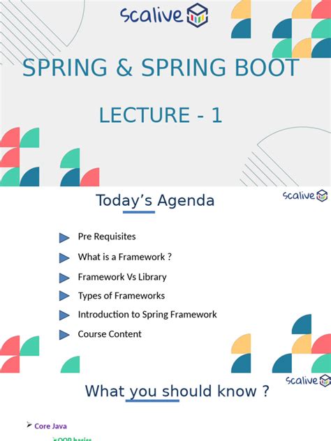 Spring Framework Lecture 1 Pdf Spring Framework Software Framework