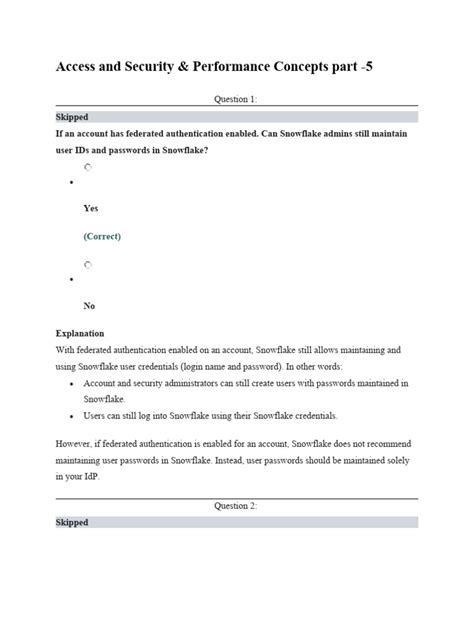 Access And Security Part 5 Pdf Databases Computer Data Storage