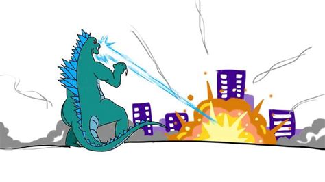 How To Draw Godzilla Attack Vẽ Quái Vật Godzilla Tô Màu Godzilla Quái Vật Godzilla Vật