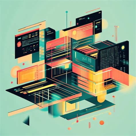 A Visual Representation Of A Websites Frontend And Backend Architecture Premium Ai Generated Image