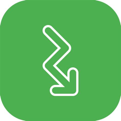 Zigzag Arrow Generic Flat Icon