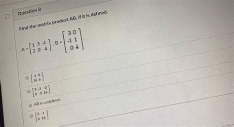 Solved Question 7 Find The Transpose Of The Matrix 5 9 90