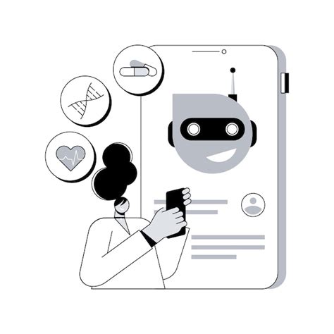 Premium Vector Chatbot In Healthcare Abstract Concept Vector Illustration