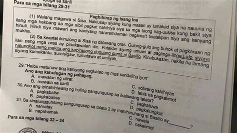 Para Sa Mga Bilang 29 31 1 Walang Magawa Si StudyX