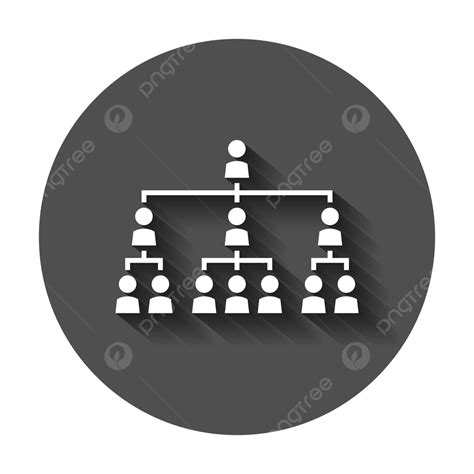 Flatstyle Org Chart With Teamwork Conceptvector Icons Diagram Figure