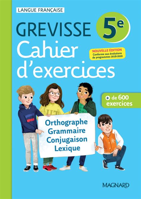 Cahier Grevisse 5e 2021 Magnard
