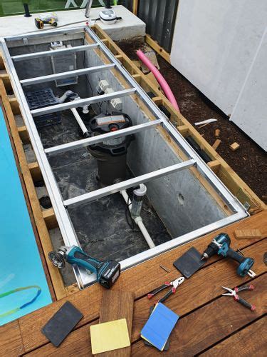 Hidden Pool Pump And Filter Hidden Pool Pool Pump Swimming Pool Equipment