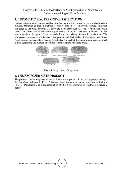 Fingerprint Classification Model Based On New Combination Of Particle Swarm Optimization And