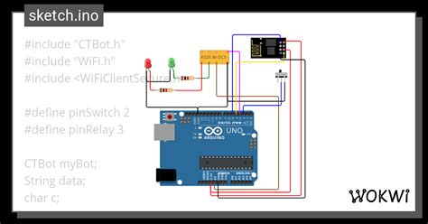 Relay Led Wokwi Esp32 Stm32 Arduino Simulator