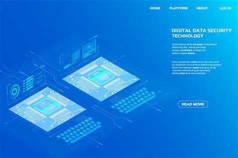 디지털 아이소메트릭 지문 Ui 스캐닝 보안 시스템 데이터 액세스 보호 가젯 Cpu에 대한 스톡 벡터 아트 및 기타 이미지 Cpu 가상현실 등측투영법 Istock