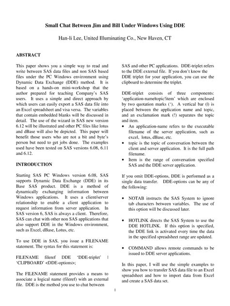 Small Chat Between Jim And Bill Under Windows Using Dde Nesug Fill Out And Sign Online Dochub
