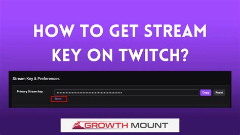 How To Get Stream Key On Twitch GrowthMount