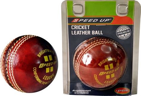 Speed Up Leather Cricket Season Ball Red Speed Up Sports
