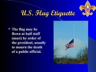 U S Flag Etiquette Revised Ppt