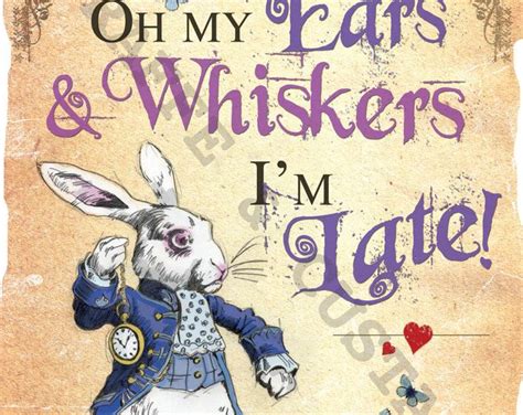Alice Adventures In Wonderland Instant Download Wall Art Printable A4