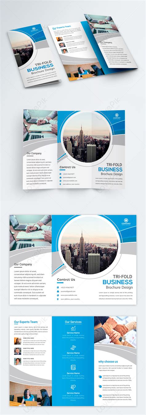 비즈니스 회사 Trifold 브로셔 이미지 사진 450083034 무료 다운로드