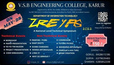 Bharathkumar D On Linkedin Zreyas Department Of Information Technology 🔥