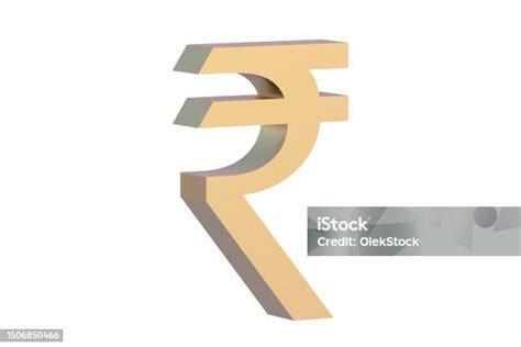 흰색 배경에 분리된 루피 기호 황금 통화 기호입니다 인도 돈 3d 렌더링 0명에 대한 스톡 사진 및 기타 이미지 0명 3